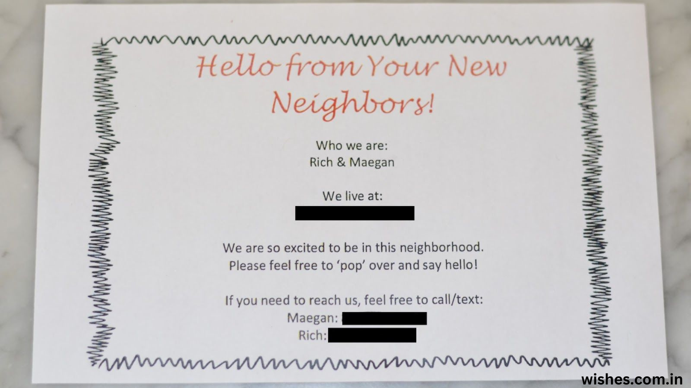100+ Welcome Messages For New Neighbor - Wishes