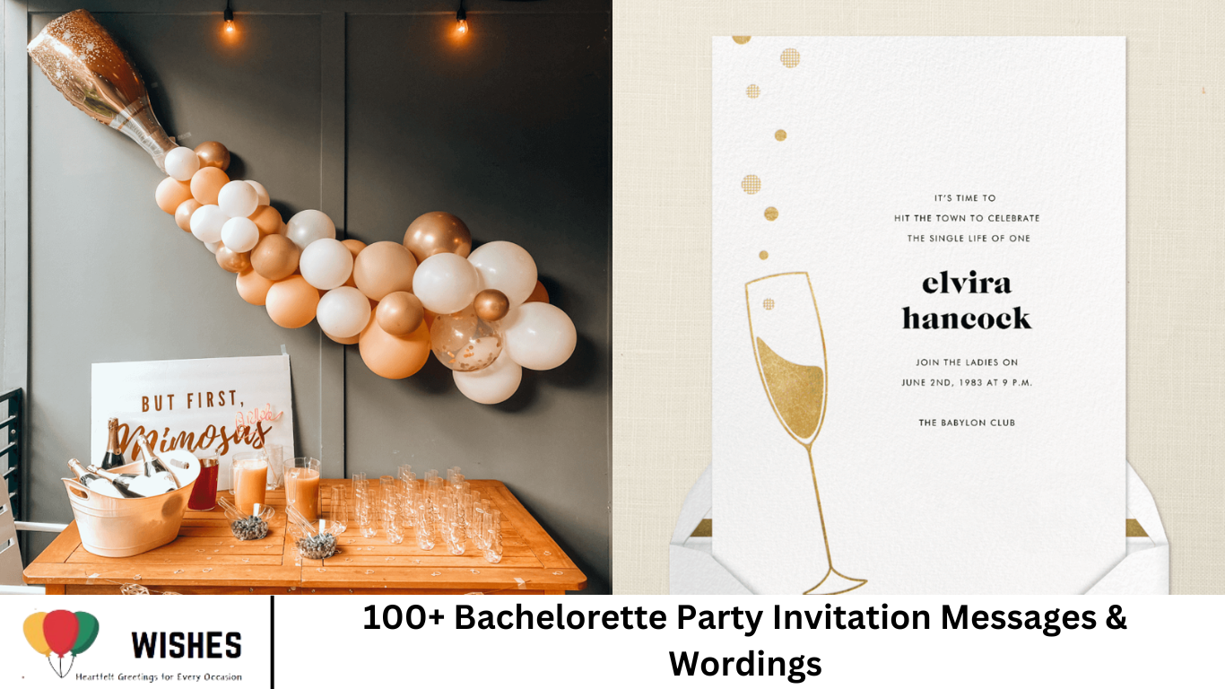 100+ Bachelorette Party Invitation Messages & Wordings - Wishes