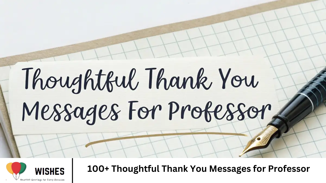 100+ Thoughtful Thank You Messages for Professor - Wishes