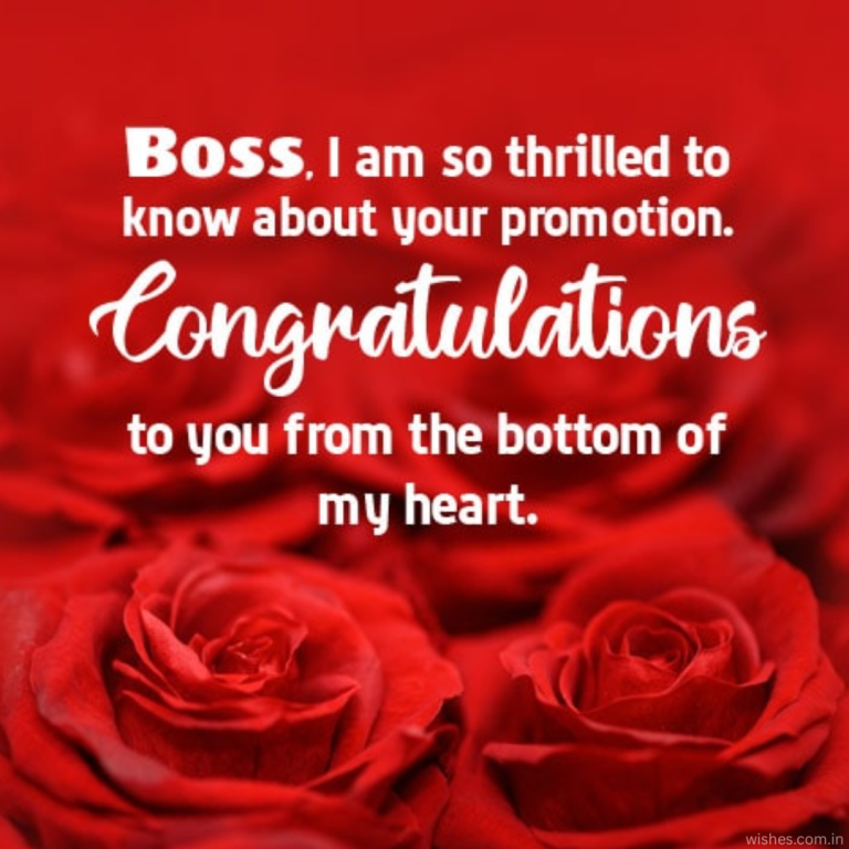 100+ Promotion Wishes For Boss – Congratulations Messages - Wishes