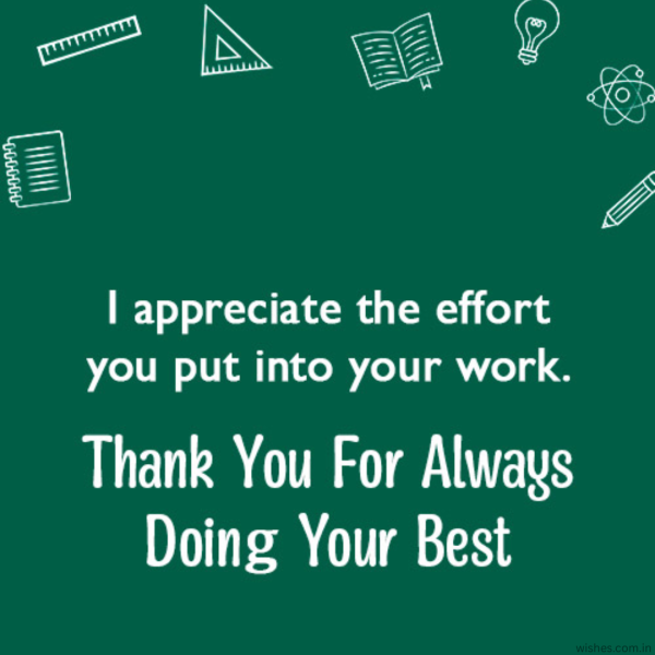 90+ Best Thank You Messages For Students From Teacher- Wishes