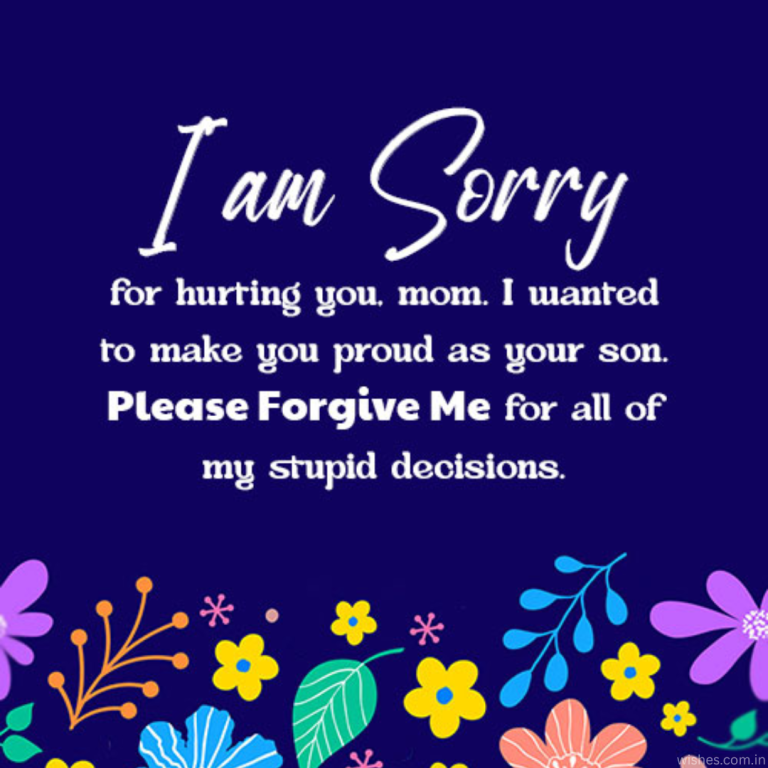 100+ Sorry Messages and Apology Quotes for Your Mother - Wishes